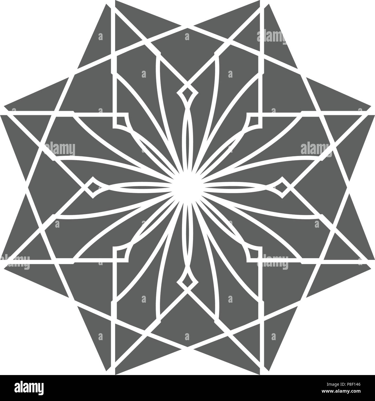 Ancient geometric emblem, for decorating your own design .Vector ...