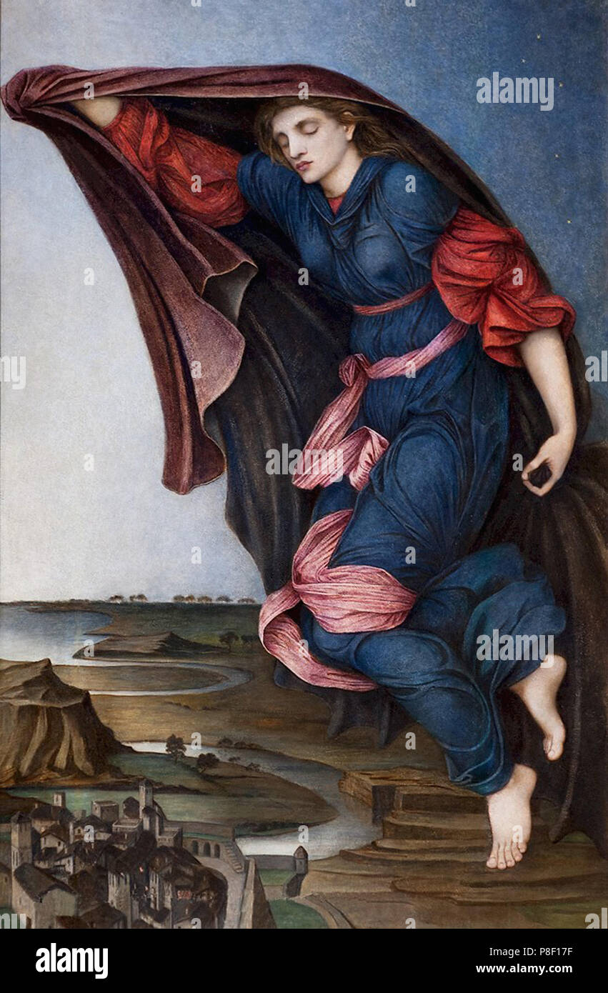 Spencer-Stanhope John Roddam - Night Stock Photo - Alamy