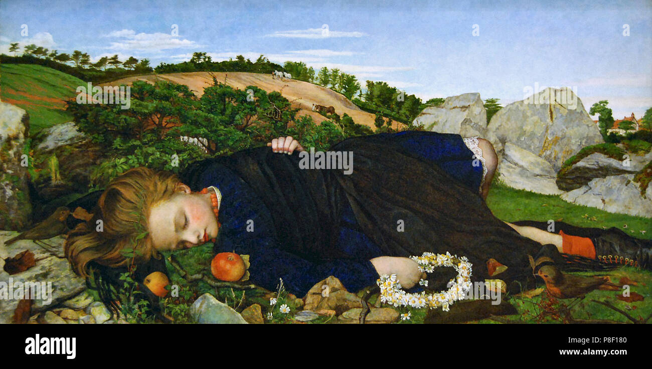 Spencer-Stanhope John Roddam - Robins of Modern Times Stock Photo - Alamy