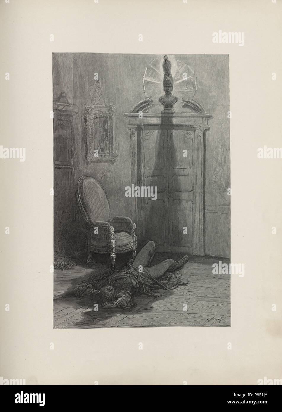 Illustration for the poem "The Raven" by Edgar Allan Poe. Museum ...