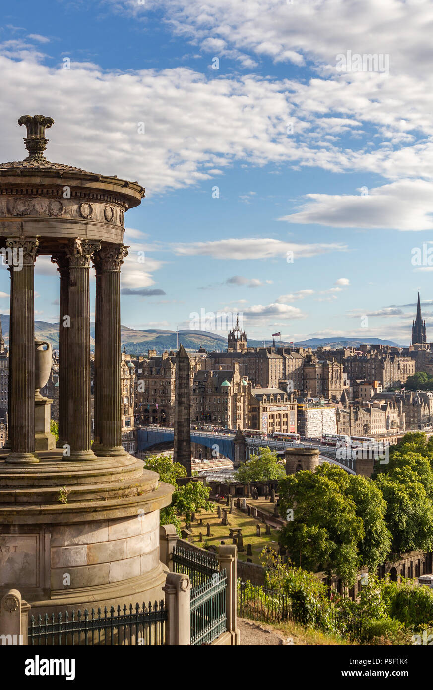 Edinburgh evening view hi-res stock photography and images - Alamy