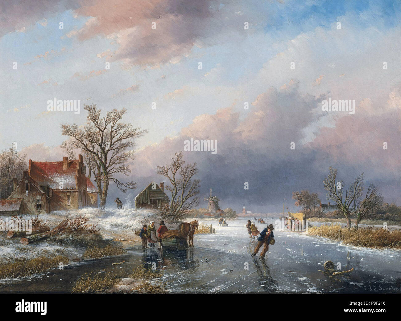 Dutch winter scene hi-res stock photography and images - Alamy