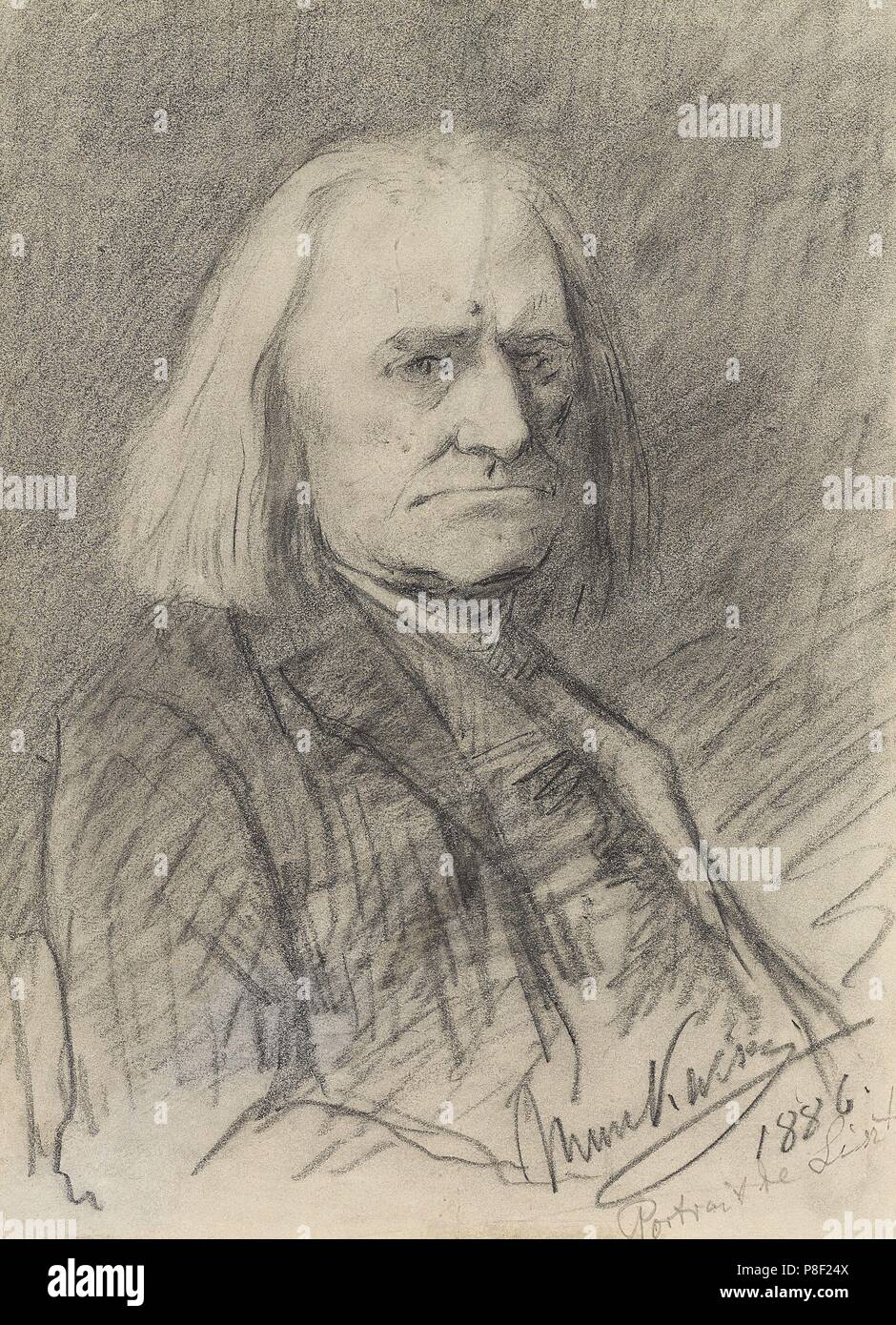 Portrait of Franz Liszt (1811-1886). Museum: PRIVATE COLLECTION Stock ...