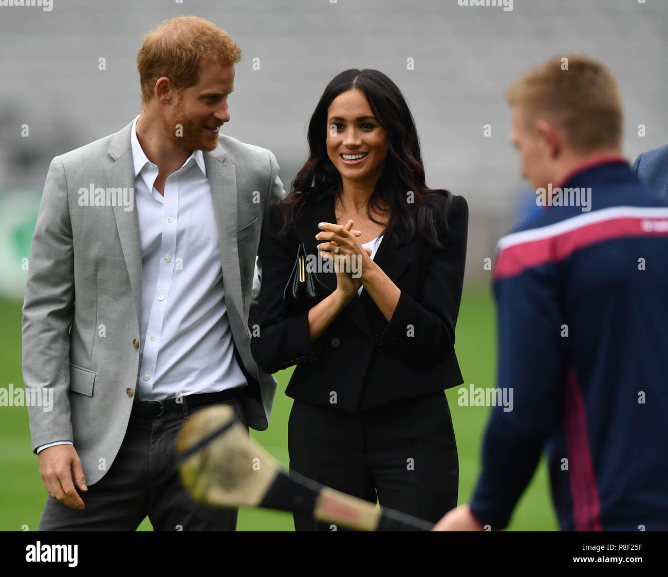 The Duke and Duchess of Sussex watches traditional Gaelic sports being ...