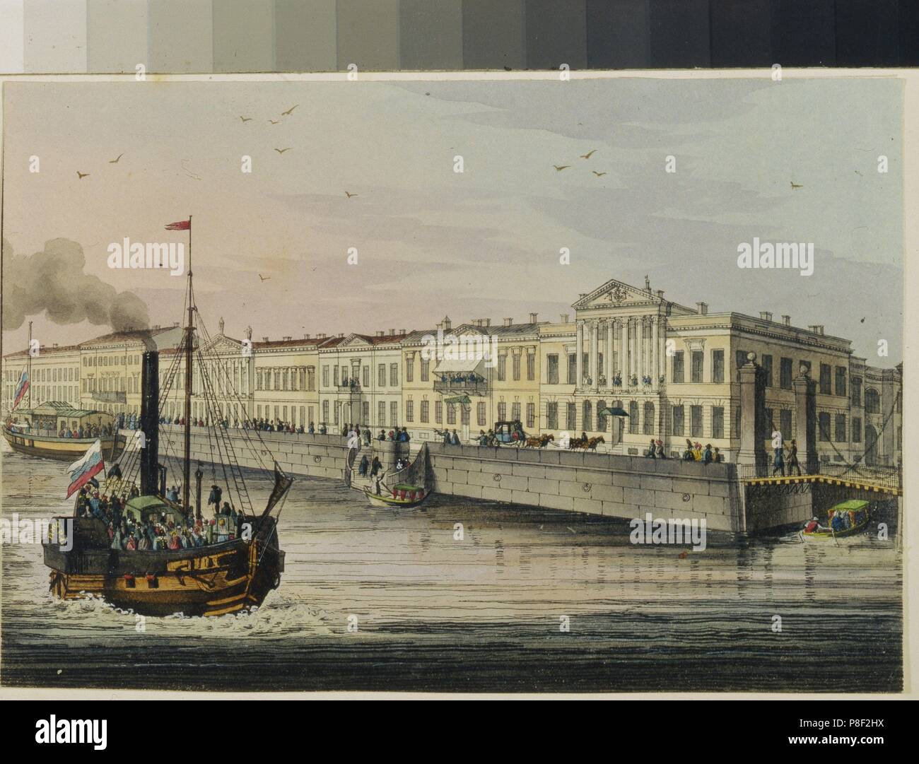 The English Embankment in Saint Petersburg (Album of Marie Taglioni ...