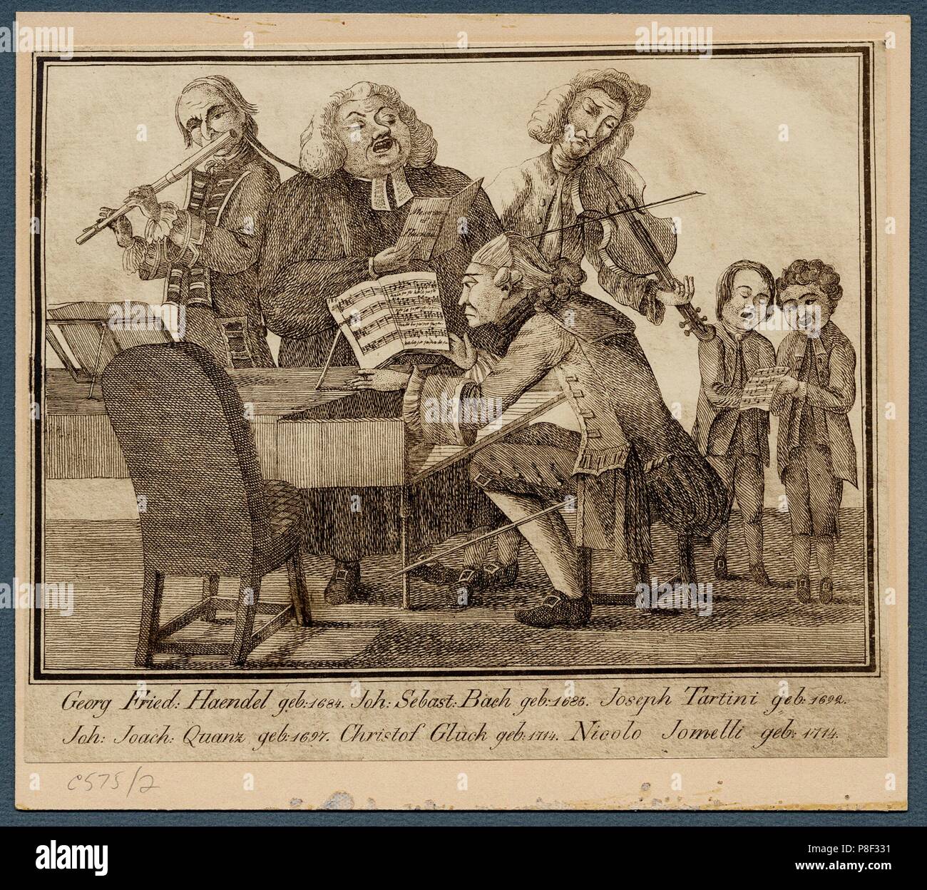 Portrait caricature classical music hi-res stock photography and images ...