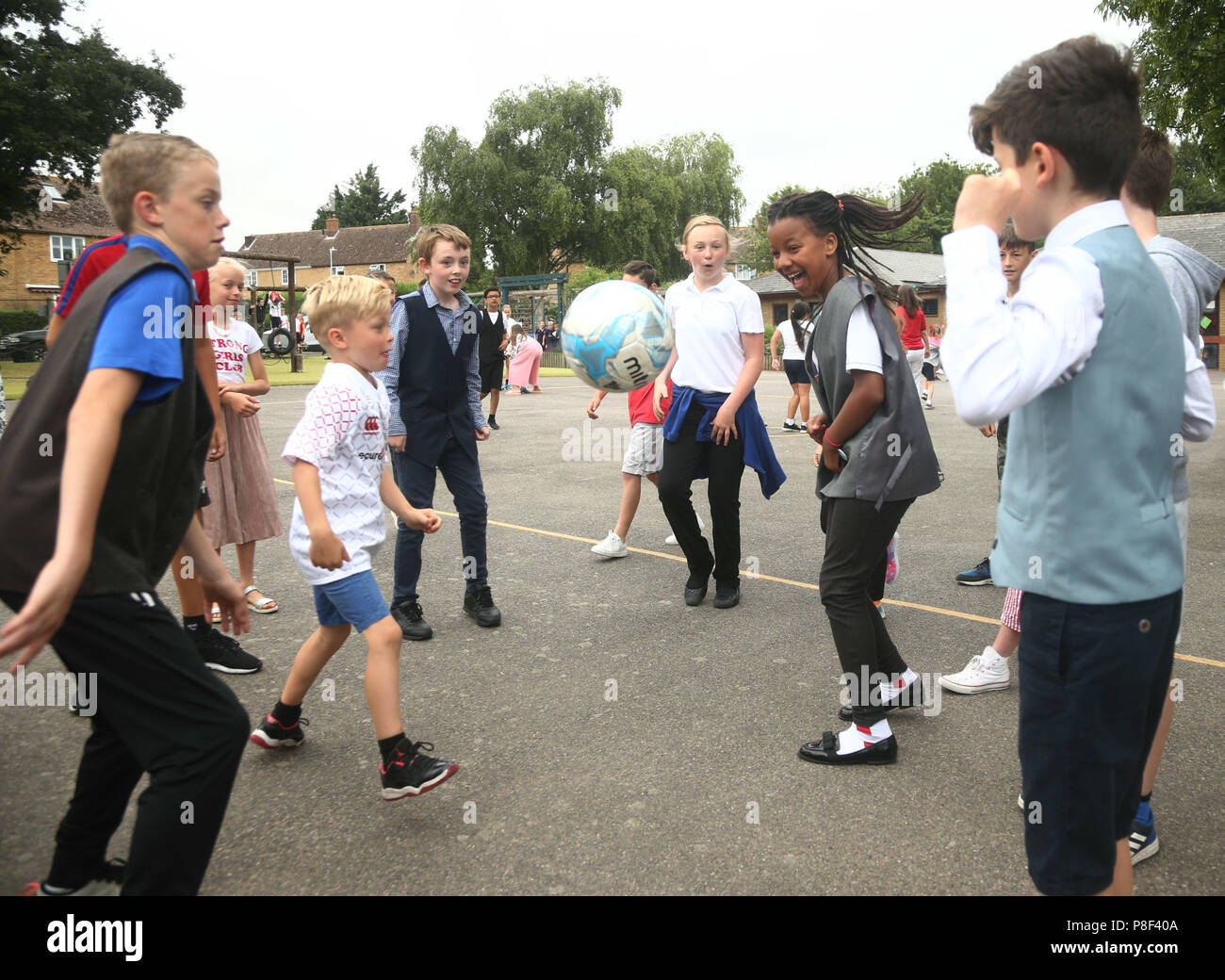 Pupils at Minster Church of England Primary School in Ramsgate wear ...