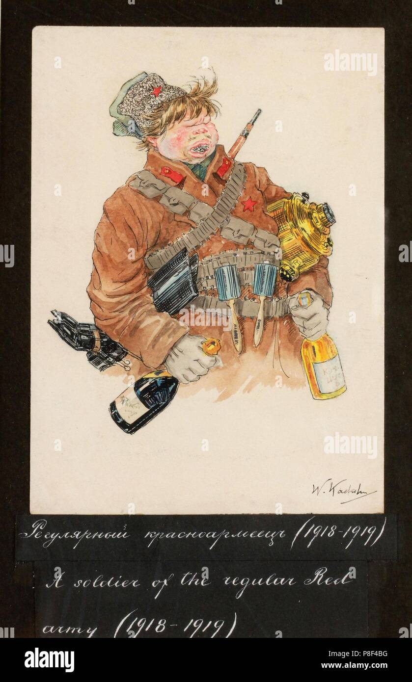 A soldier of the Regular Red Army. Museum: PRIVATE COLLECTION Stock ...