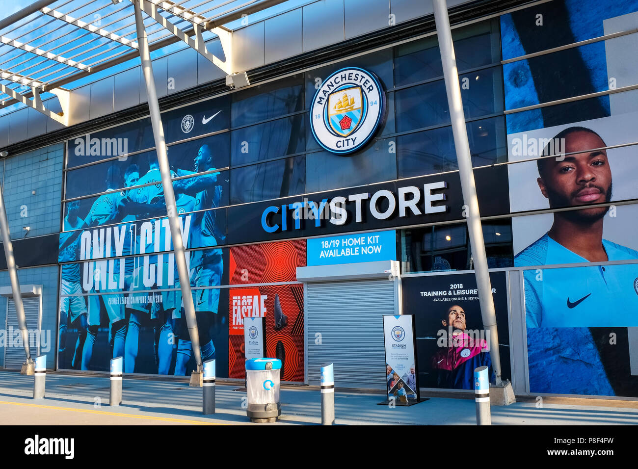 MANCHESTER, UNITED KINGDOM - MAY 19 2018: Manchester City Football Club ...