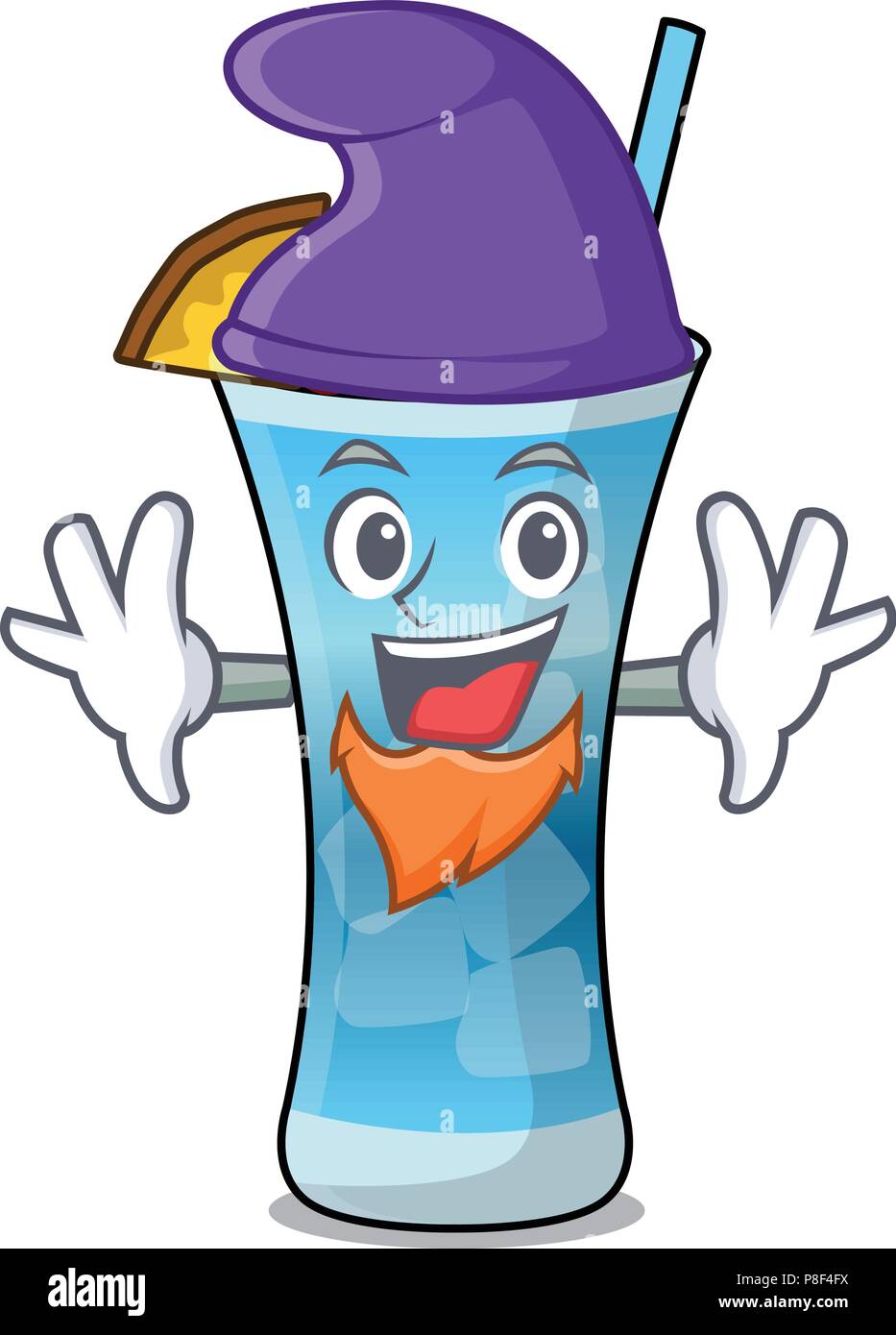 Elf blue hawaii character cartoon Stock Vector Image & Art - Alamy