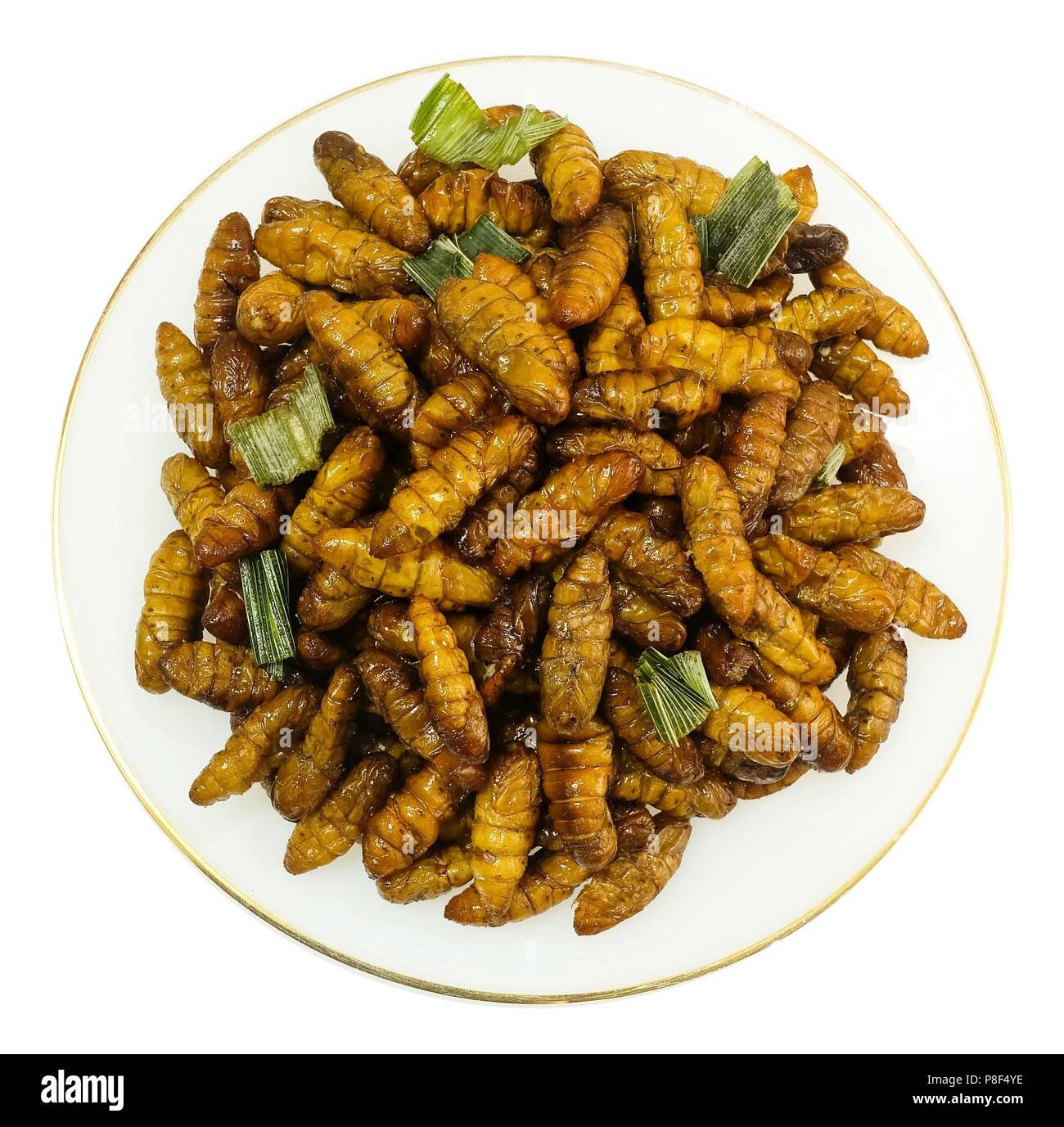 Cuisine and Food, Top View of Thai Traditional Deep Fried Marinated ...