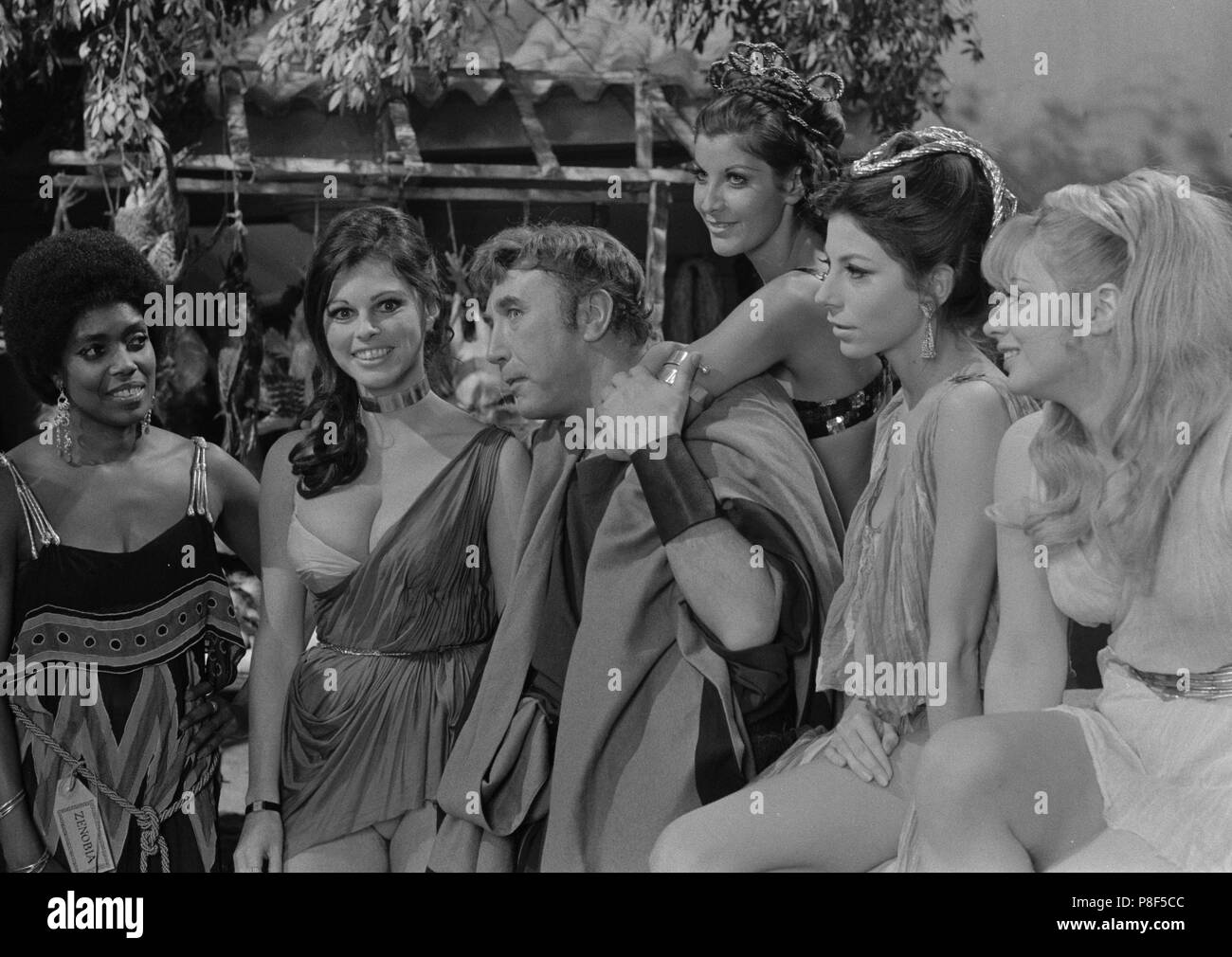 Up Pompeii (1971) Frankie Howerd, Date: 1971 Stock Photo - Alamy