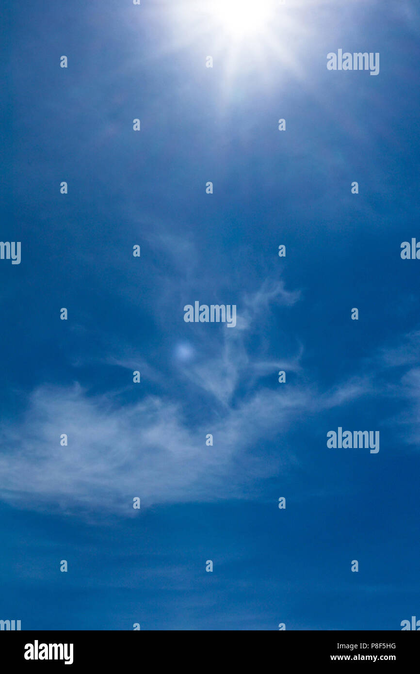 The bright colors of the sky at noon of the holiday Stock Photo - Alamy