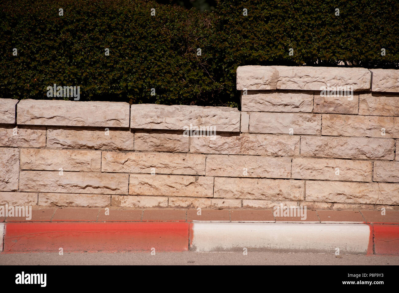 wall stones near road edge Stock Photo - Alamy
