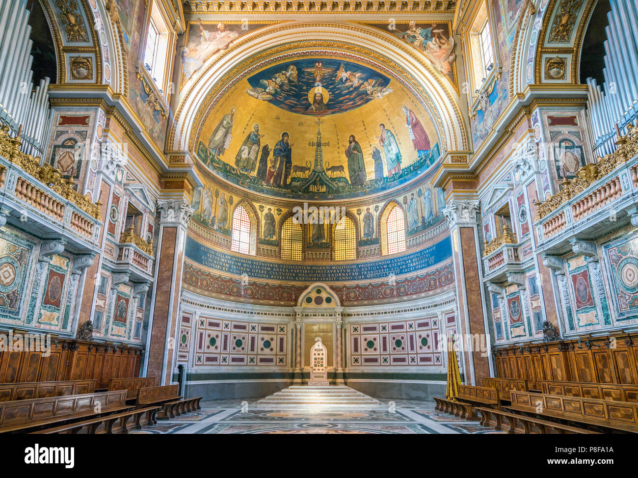 The apse of the Basilica of Saint John Lateran in Rome Stock Photo - Alamy