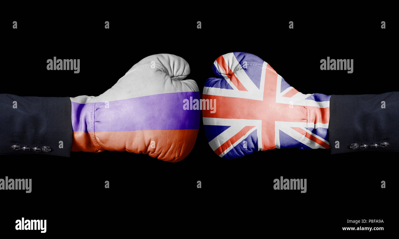 Uk russia boxing gloves hi-res stock photography and images - Alamy