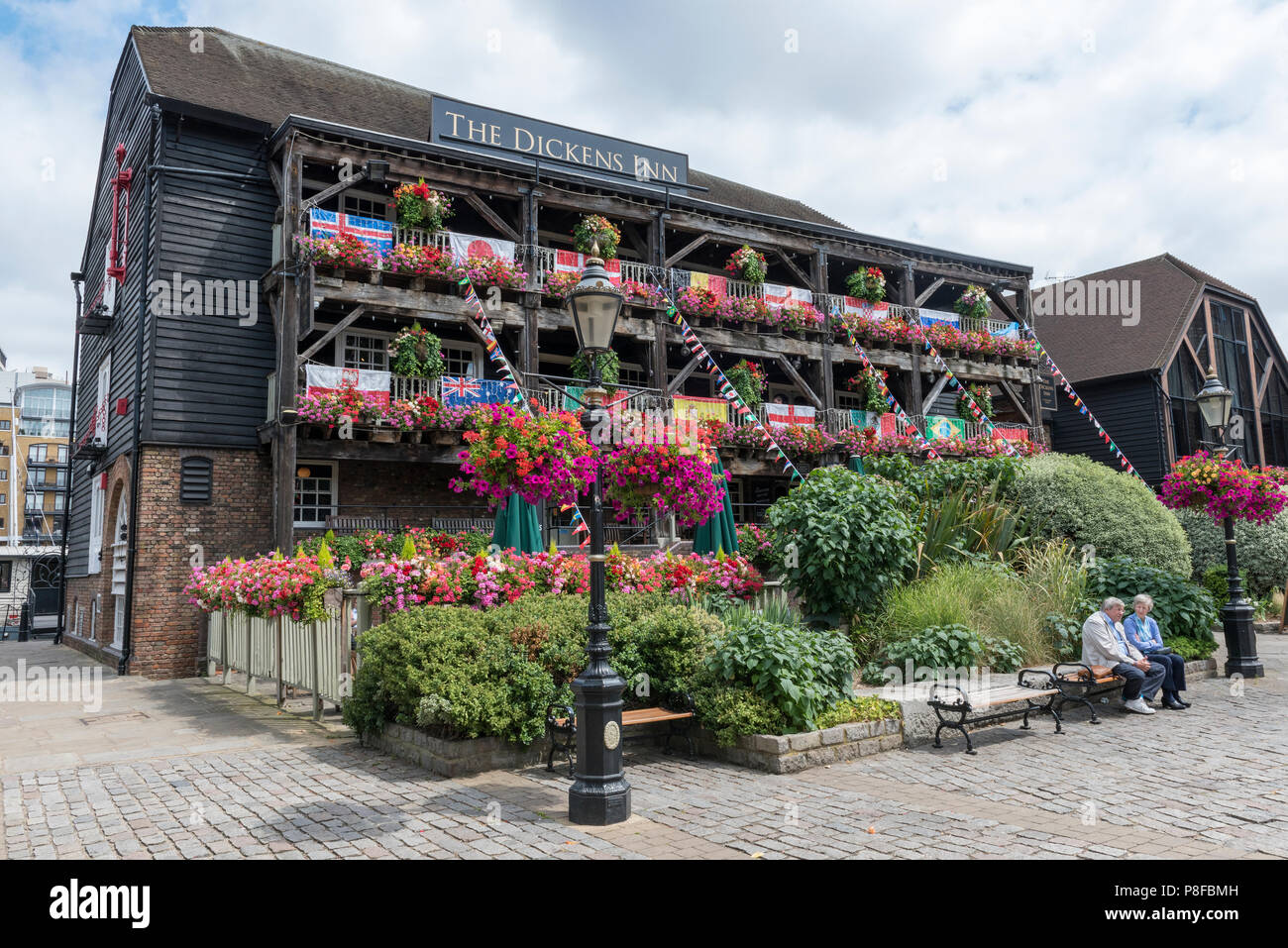 the dickens inn, st katherine dock, London, England, uk Stock Photo - Alamy