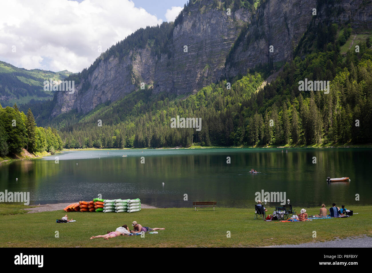 Montriond lake hi-res stock photography and images - Alamy