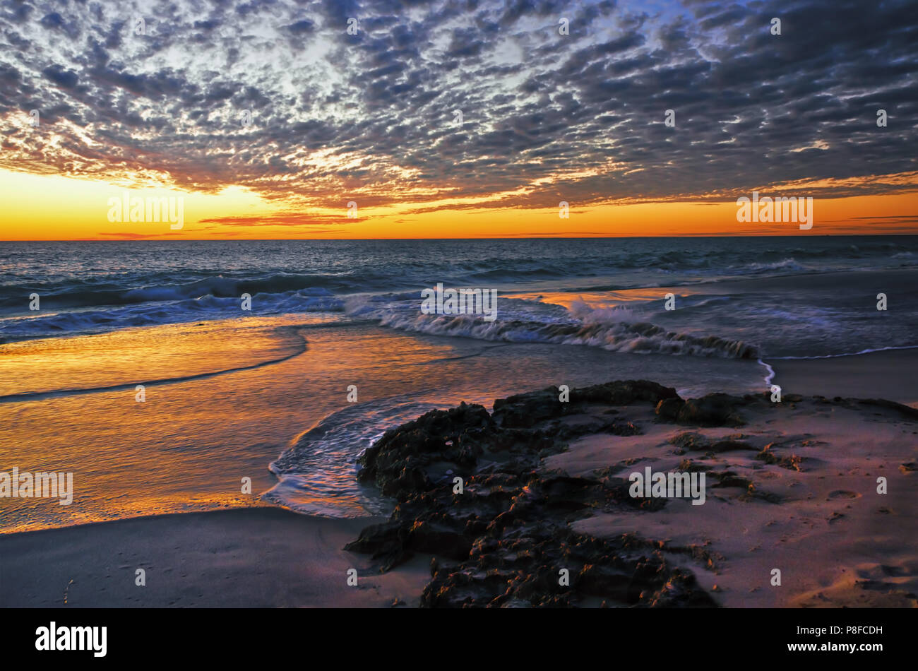Beach sunset, Perth, Western Australia, Australia Stock Photo - Alamy