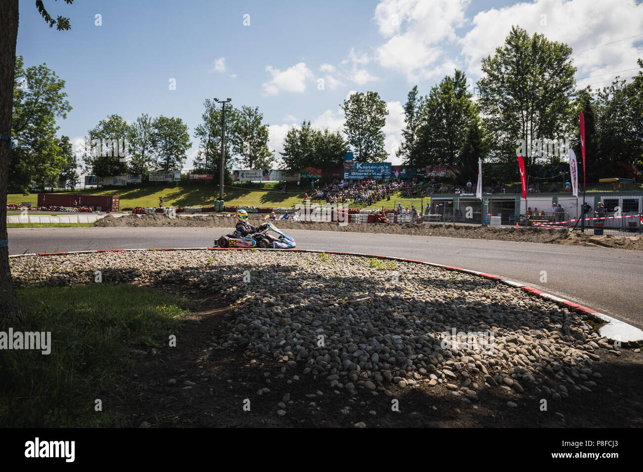 OK Senior Go Kart Racer on the Track, Swiss Kart Championship Wohlen ...