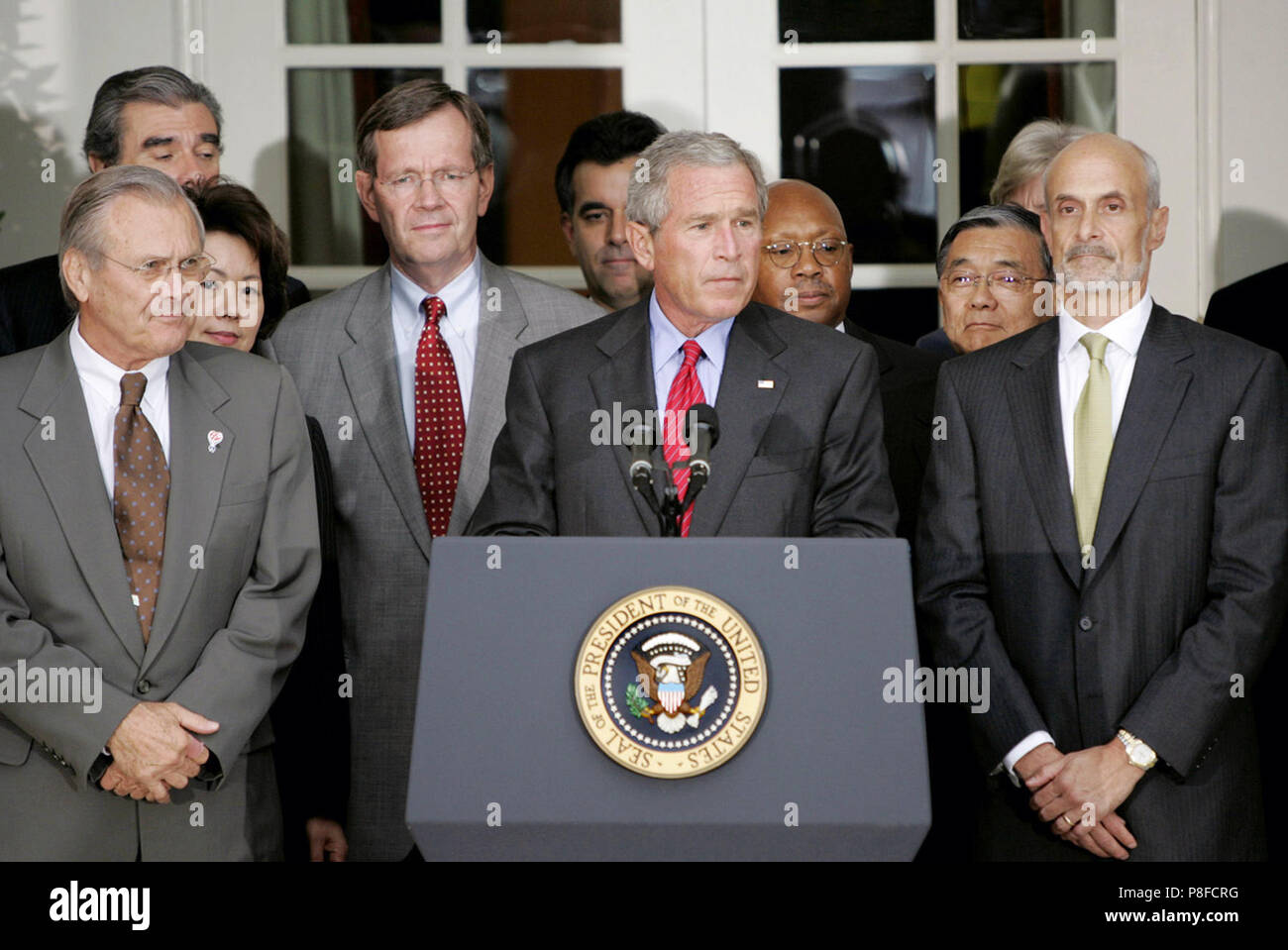 President bush katrina hi-res stock photography and images - Alamy