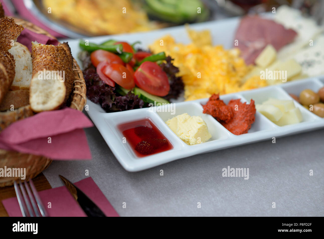 Turkish breakfast plate hi-res stock photography and images - Alamy
