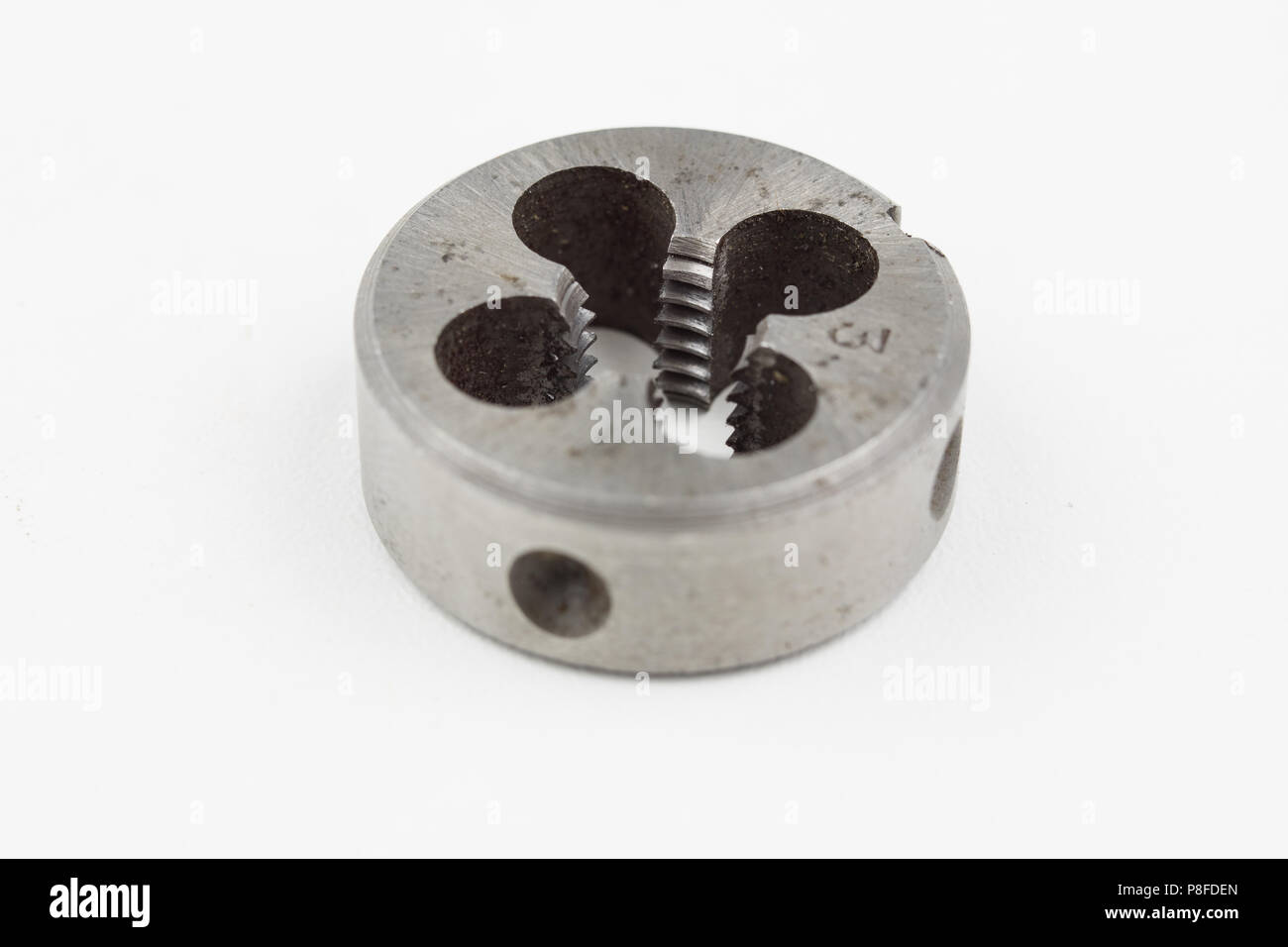 Cutting a screw thread in metal hi-res stock photography and images - Alamy