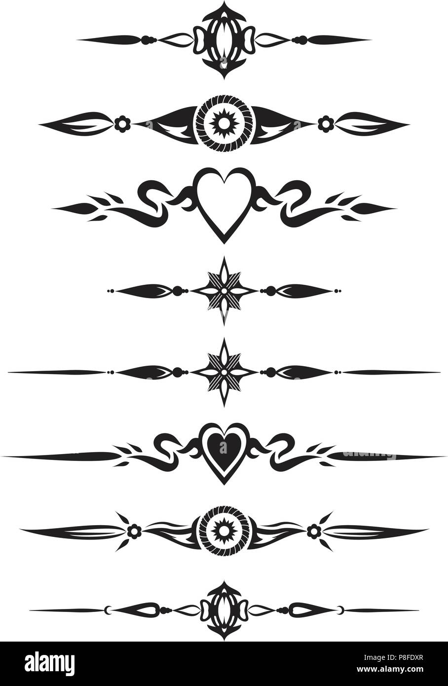 Text separator vector vectors Stock Vector Images - Alamy