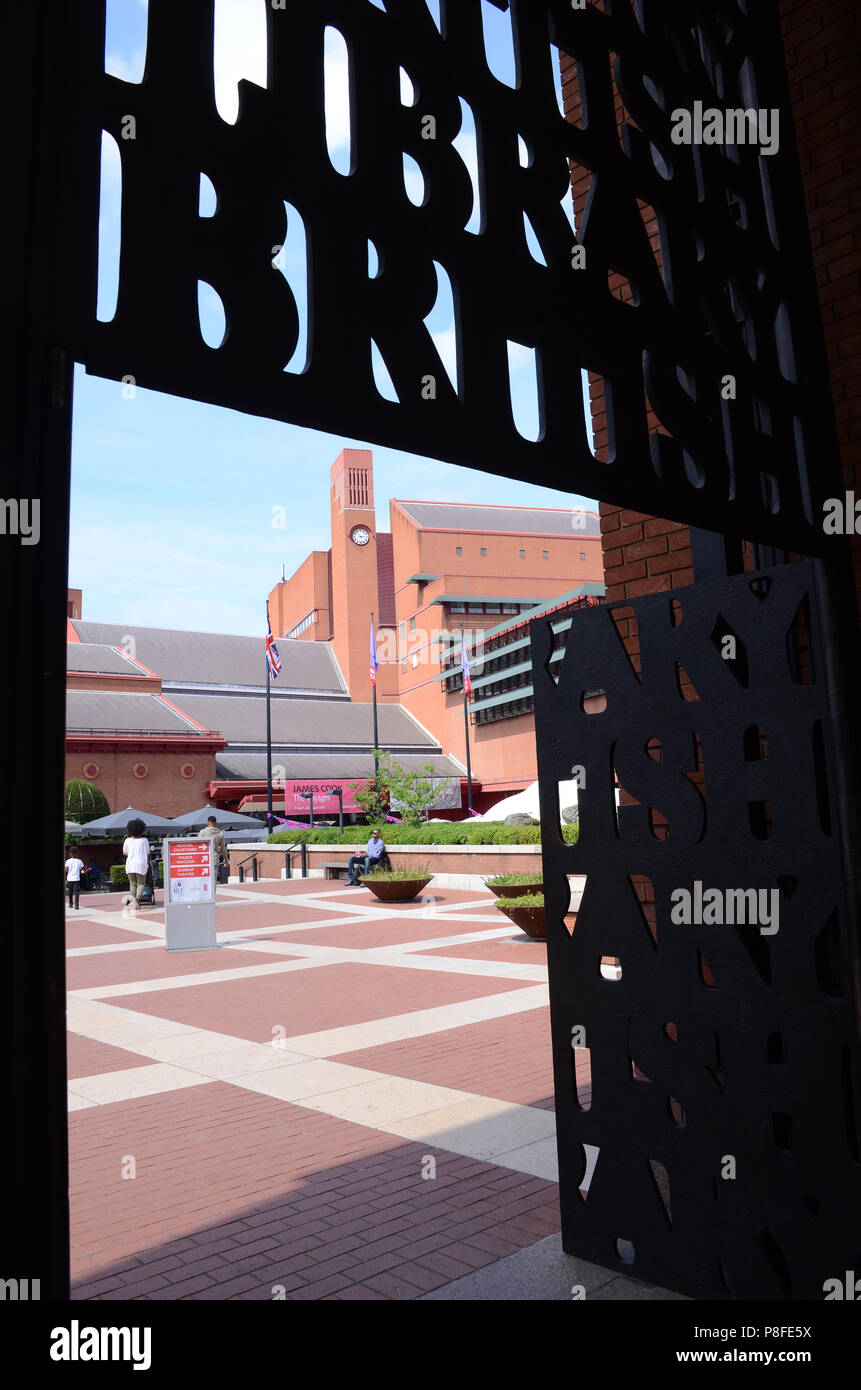 The British Library, Euston Road, London Stock Photo - Alamy