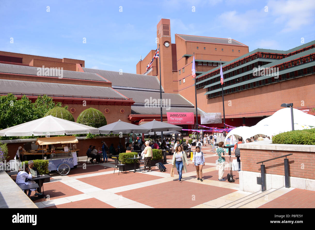 The British Library, Euston Road, London Stock Photo - Alamy
