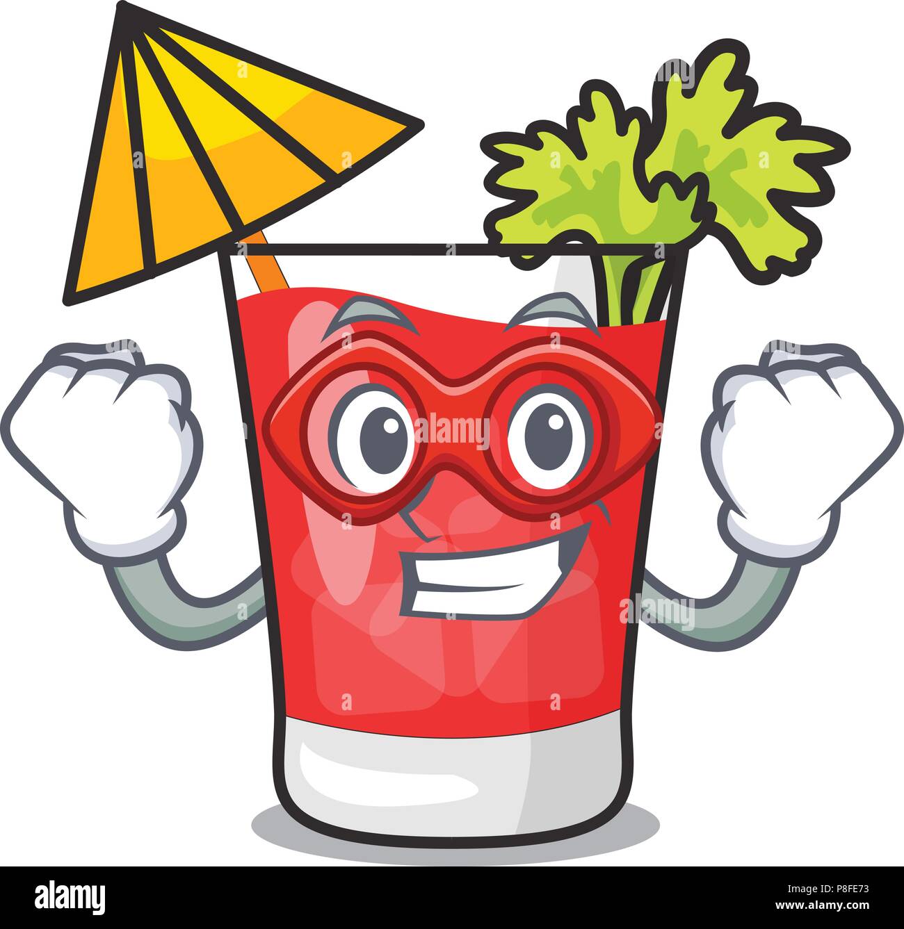Super hero bloody mary character cartoon Stock Vector Image & Art - Alamy