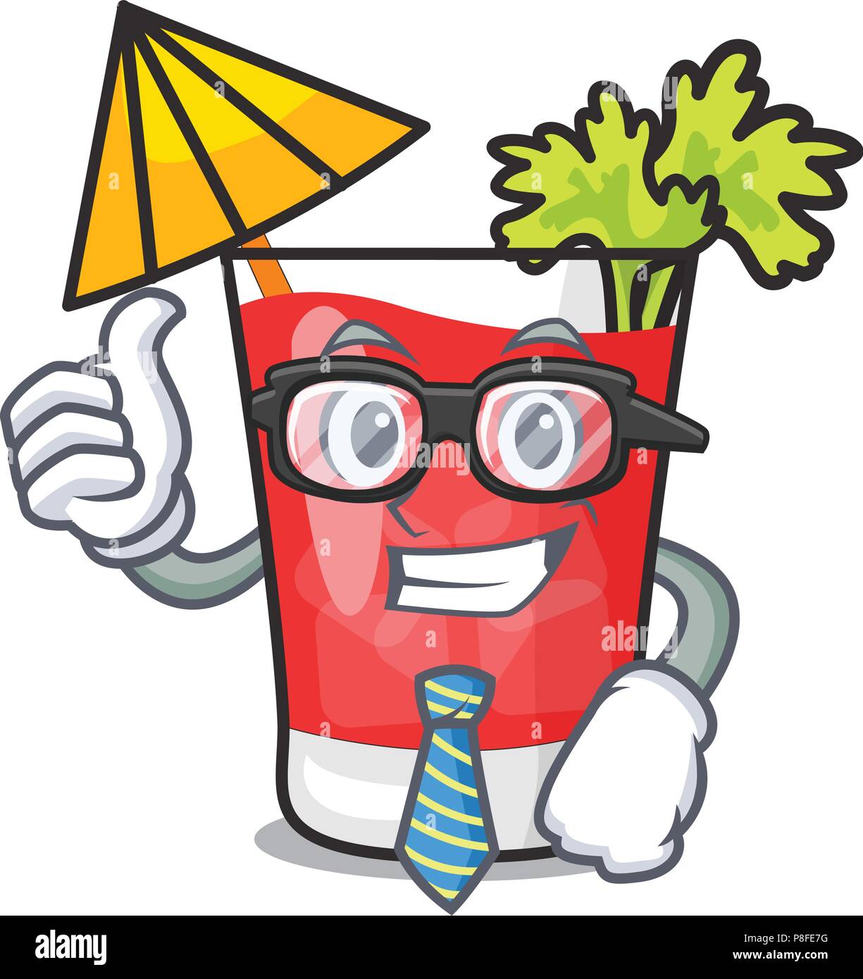 Businessman bloody mary character cartoon Stock Vector Image & Art - Alamy