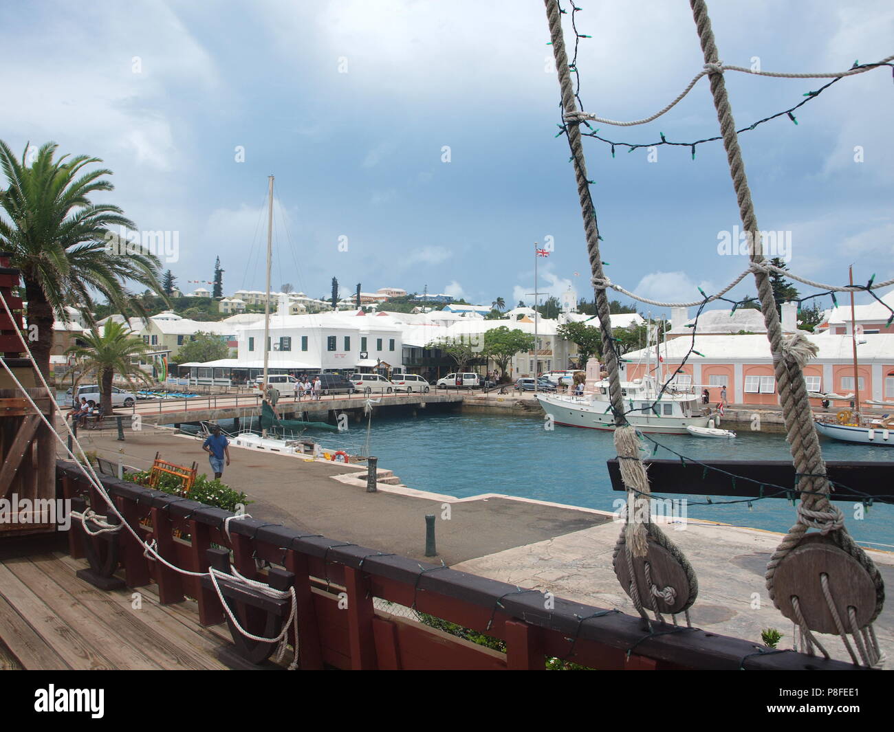 View of st georges harbor from ordnance island bermuda hi-res stock ...