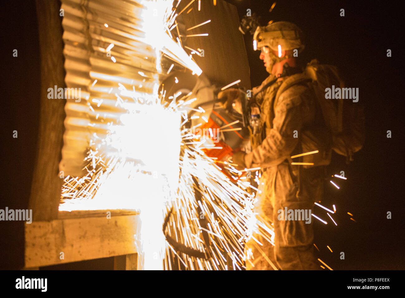 UNDISCLOSED LOCATION, MIDDLE EAST – A U.S. Marine with 3rd Battalion 7th Marine Regiment ...