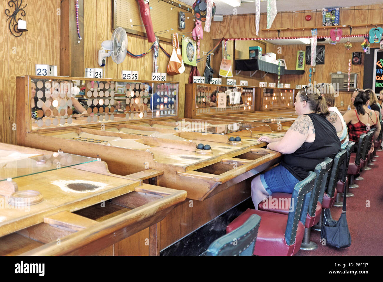 Old-school amusement game of Fascination is played in a Fascination ...