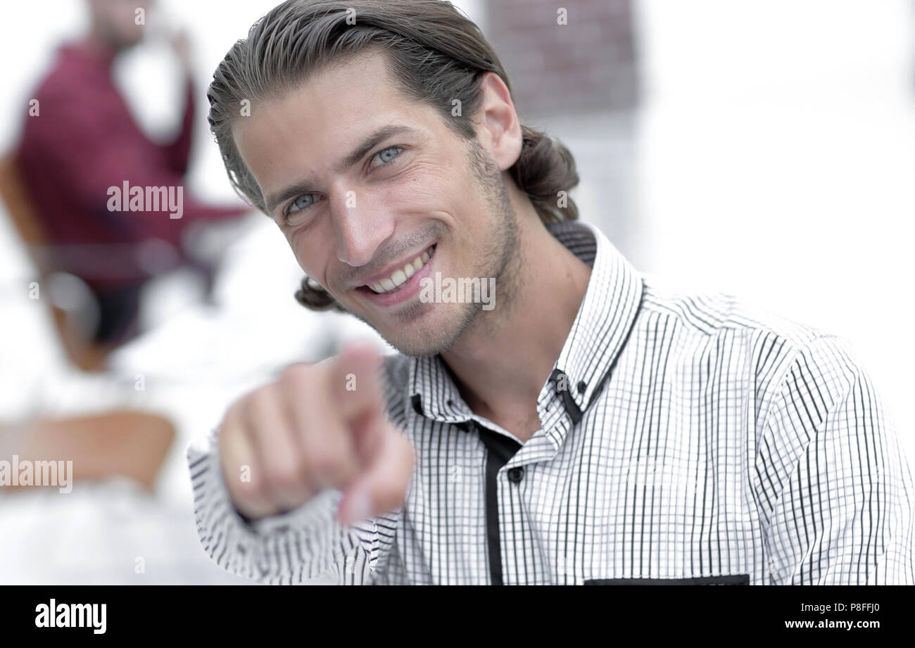 Mature business man pointing forward hi-res stock photography and ...