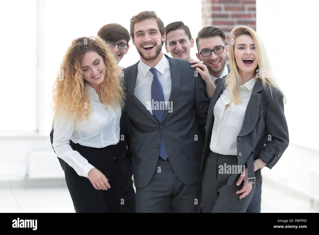 group of happy colleagues Stock Photo - Alamy