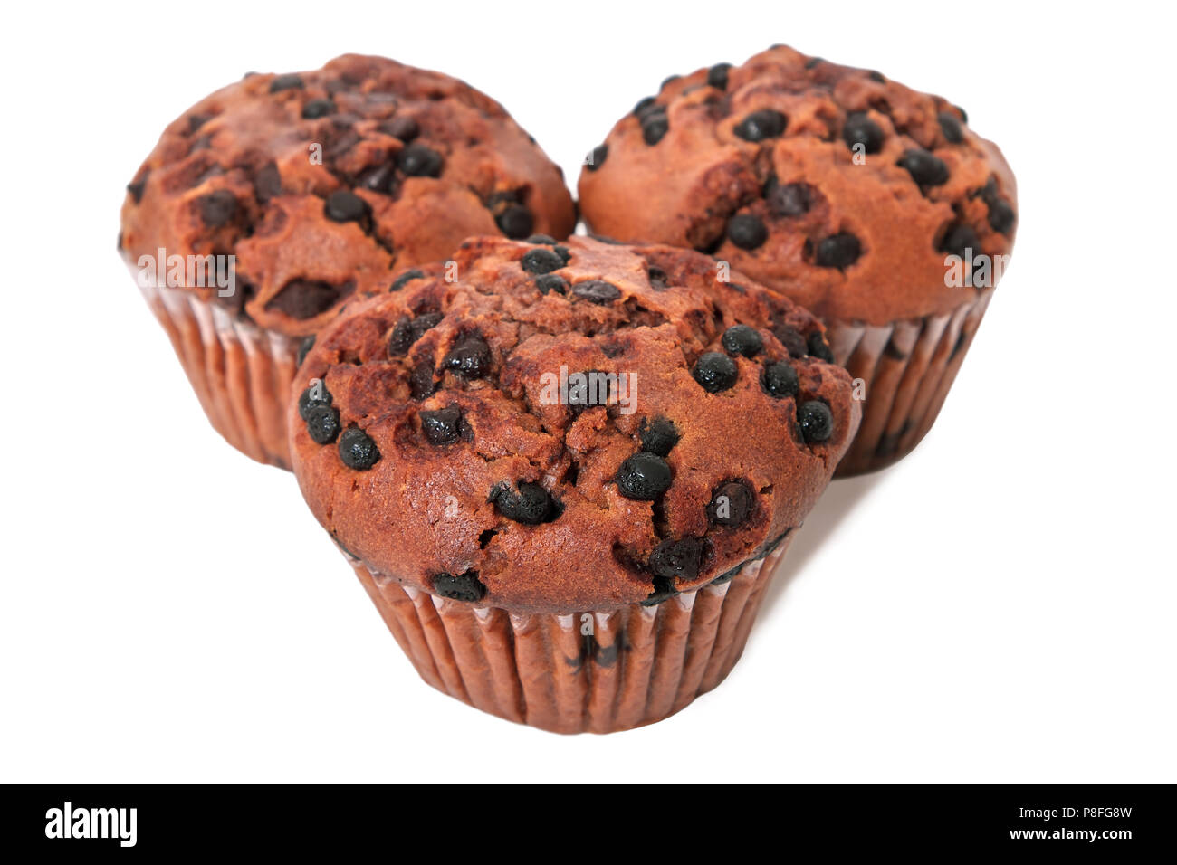 Chocolate chip muffin cakes Stock Photo - Alamy