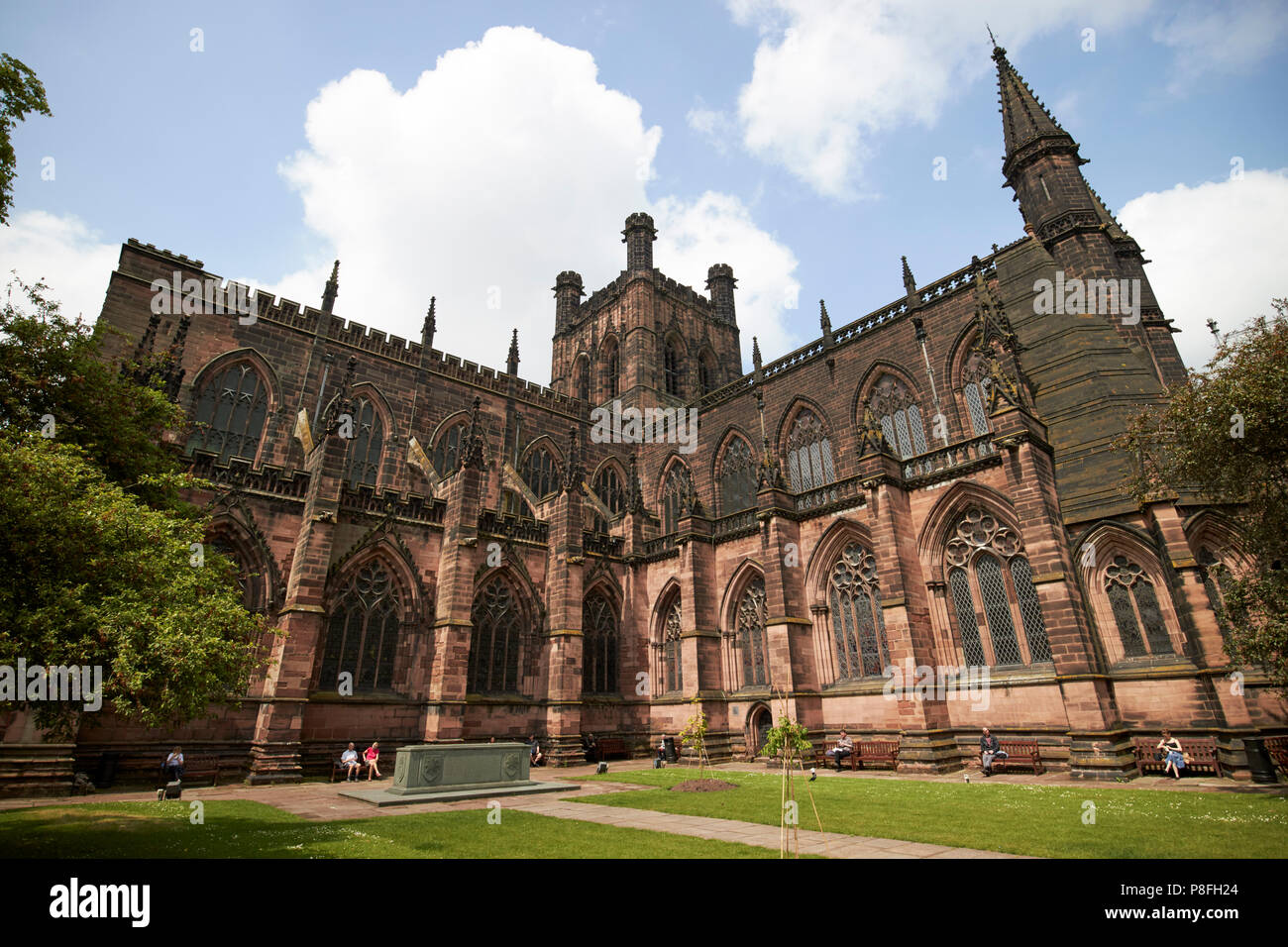 chester cathedral chester cheshire england uk Stock Photo - Alamy
