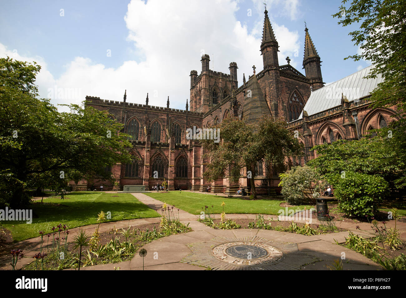 the chester regiment memorial in the grounds of chester cathedral ...