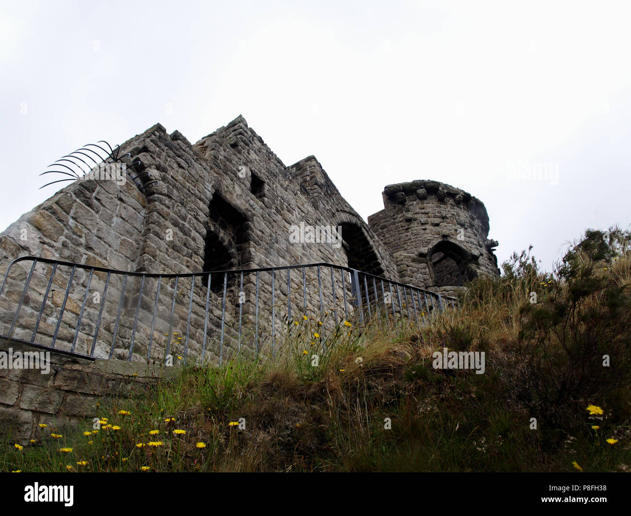 Mow Cop Castle, a ruined folly built as a summerhouse by Randle ...