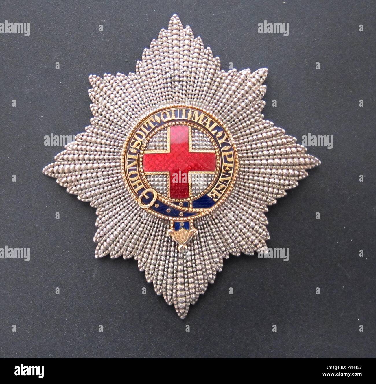 Order of the Garter Star. Museum: PRIVATE COLLECTION Stock Photo - Alamy