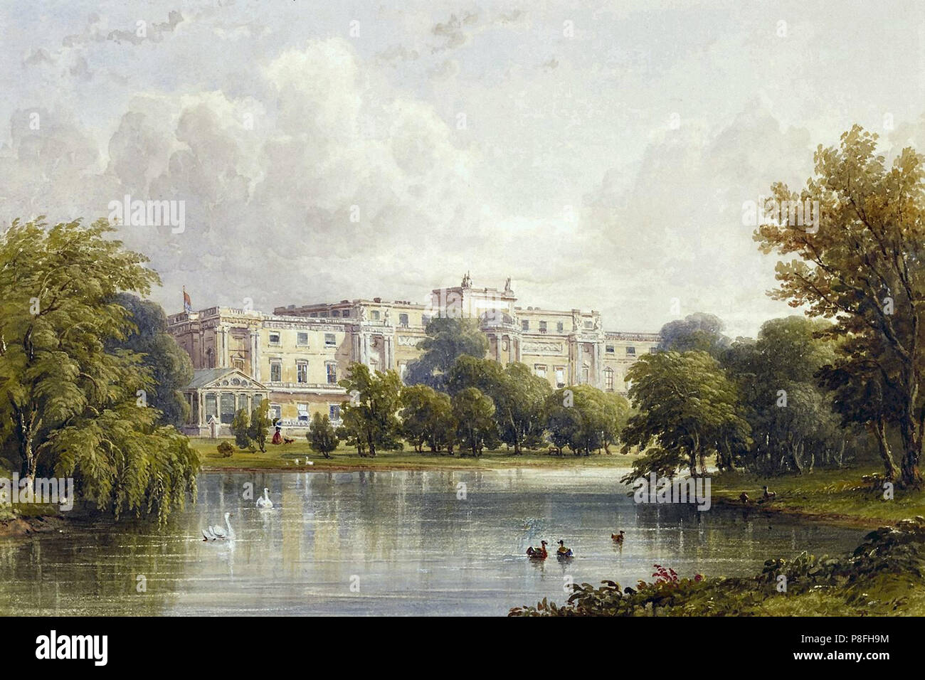 Stanley Caleb Robert - Buckingham Palace - Garden Front from Across the ...