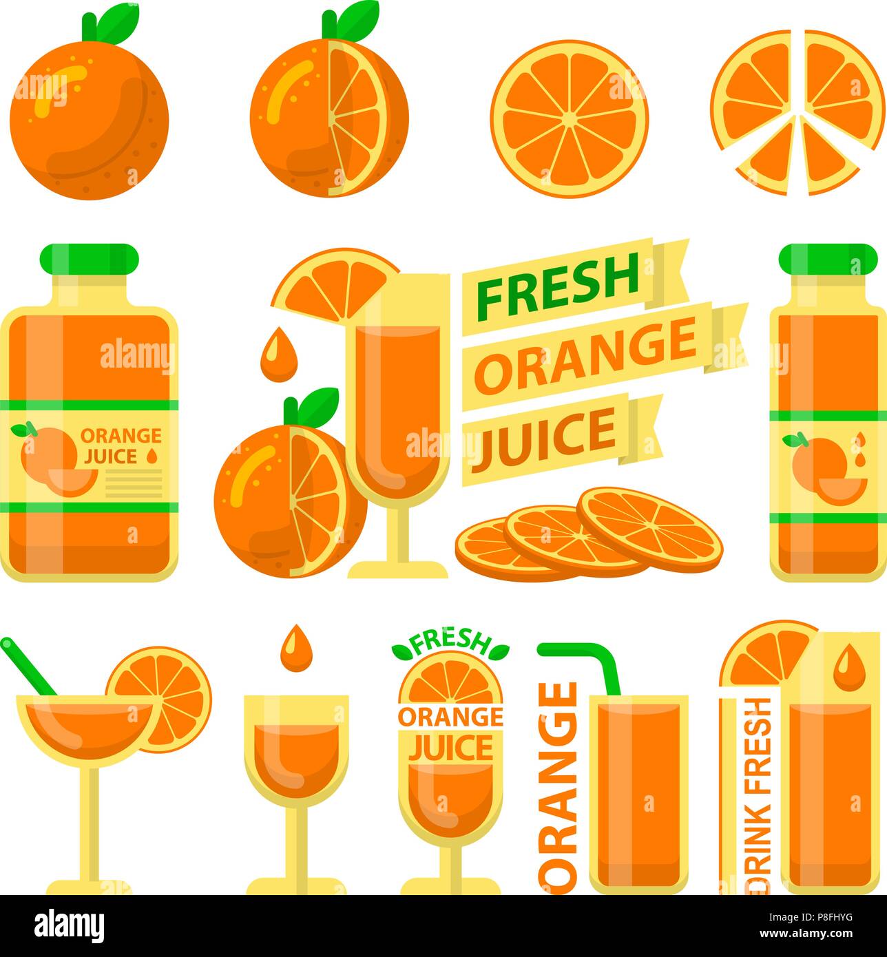 Orange fuit Stock Vector Images - Alamy
