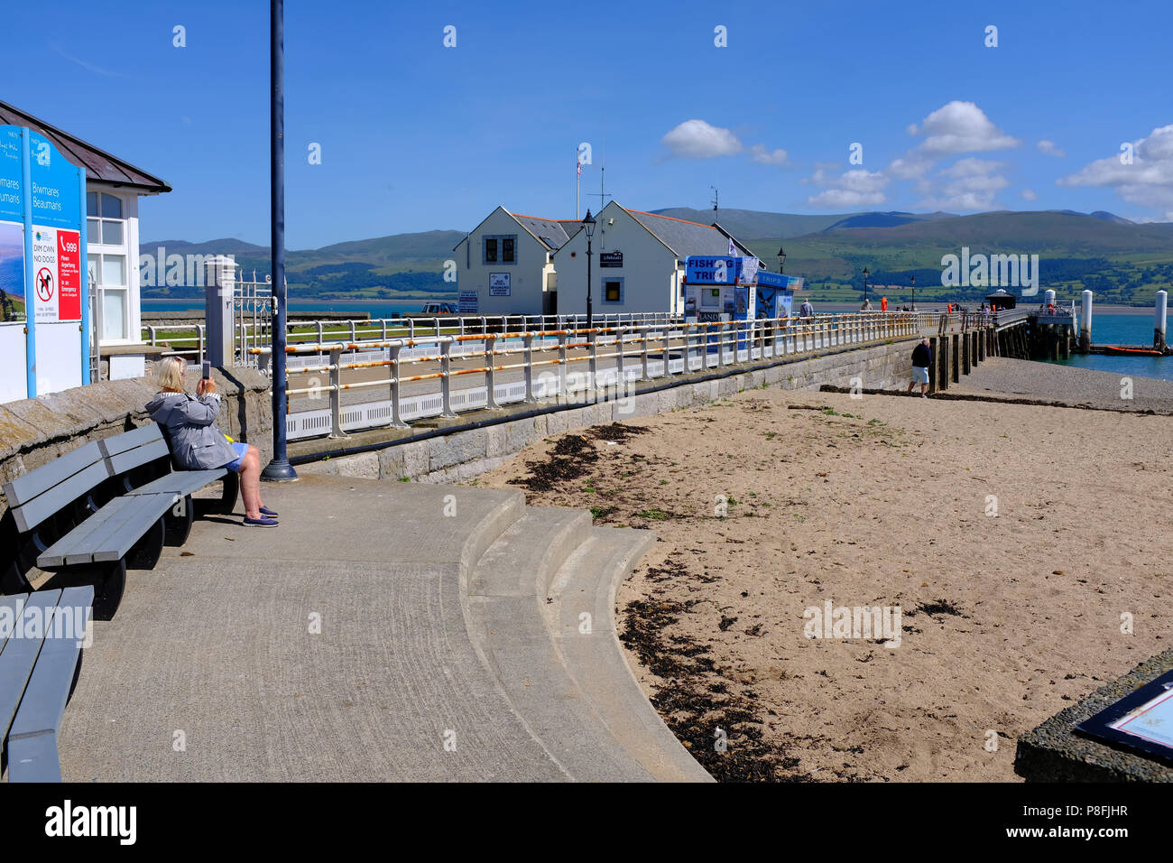 Beaumaris Pier, North Wales UK Stock Photo - Alamy