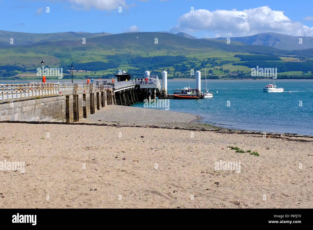 Beaumaris Pier, North Wales UK Stock Photo - Alamy