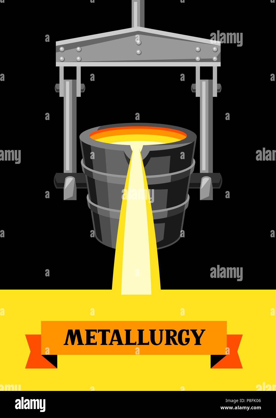 Metallurgical ladle illustration Stock Vector Image & Art - Alamy
