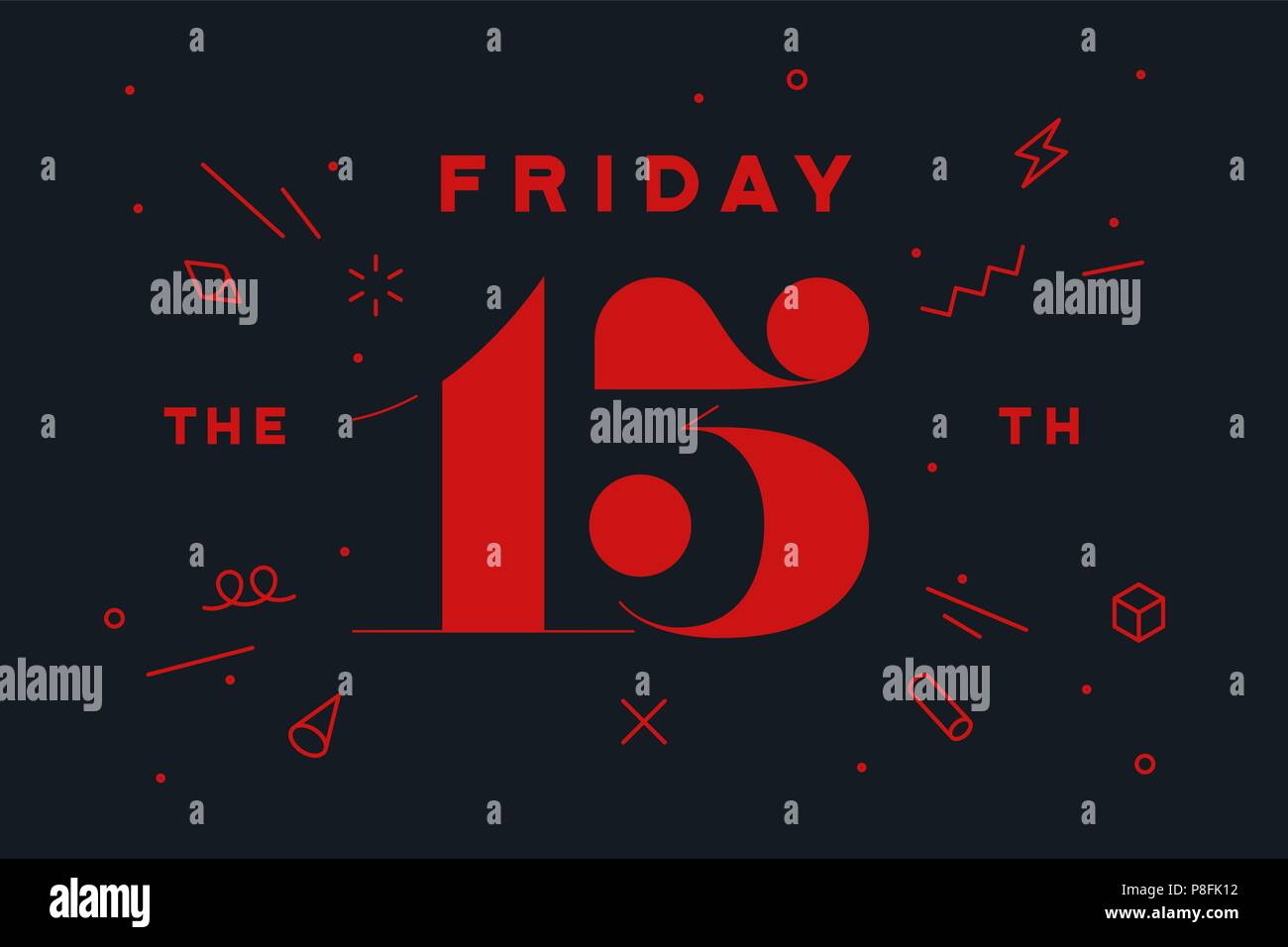 Friday the 13th Stock Vector Image & Art - Alamy