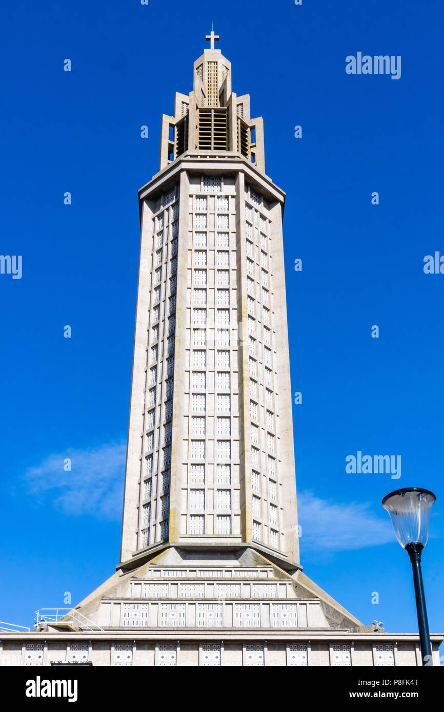 Contemporary Saint Joseph church Le Havre France Stock Photo - Alamy