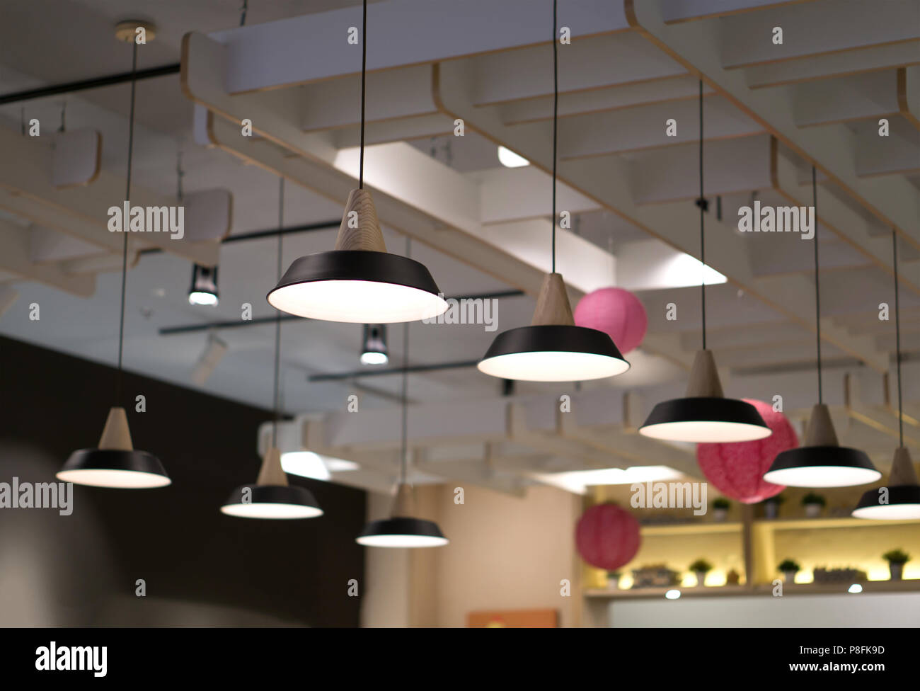 Beautiful retro luxury interior lighting lamp decor Stock Photo - Alamy